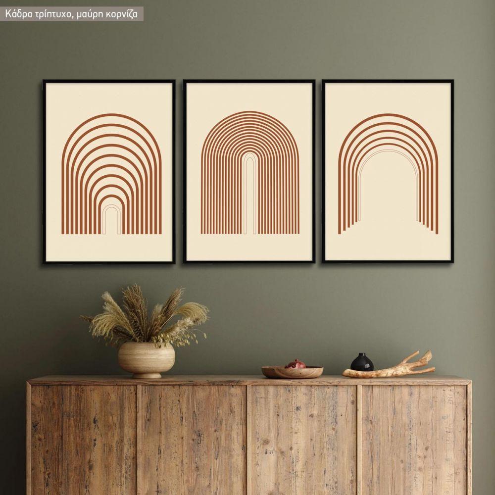 Different perspectives I, three panels poster