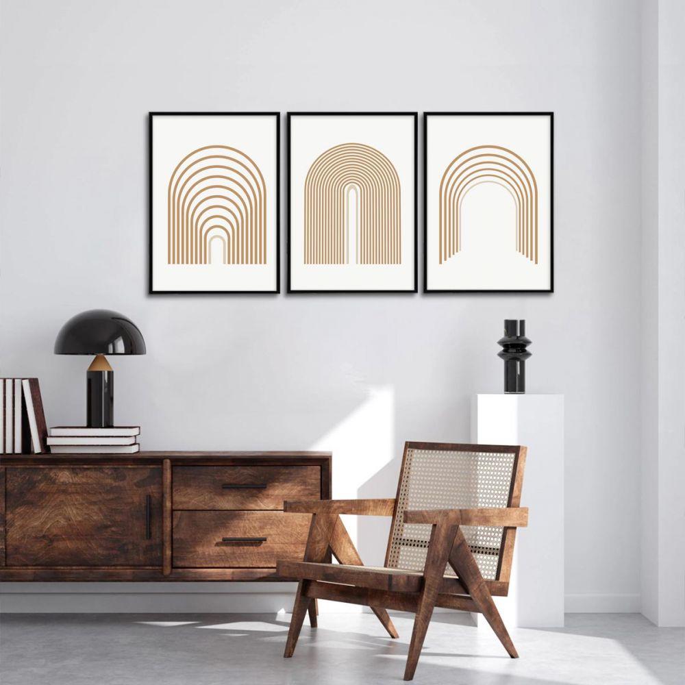 Different perspectives II, three panels poster