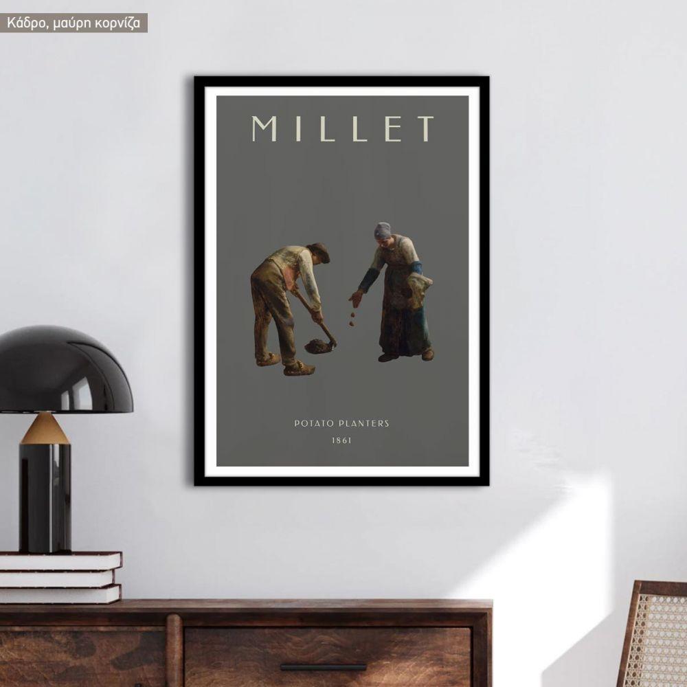 Potato planters, Millet, poster