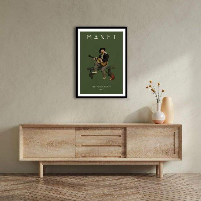 The Spanish singer, Manet, poster