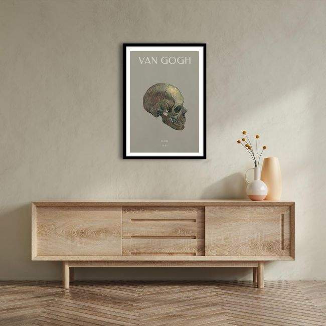 Skull, Van Gogh, poster