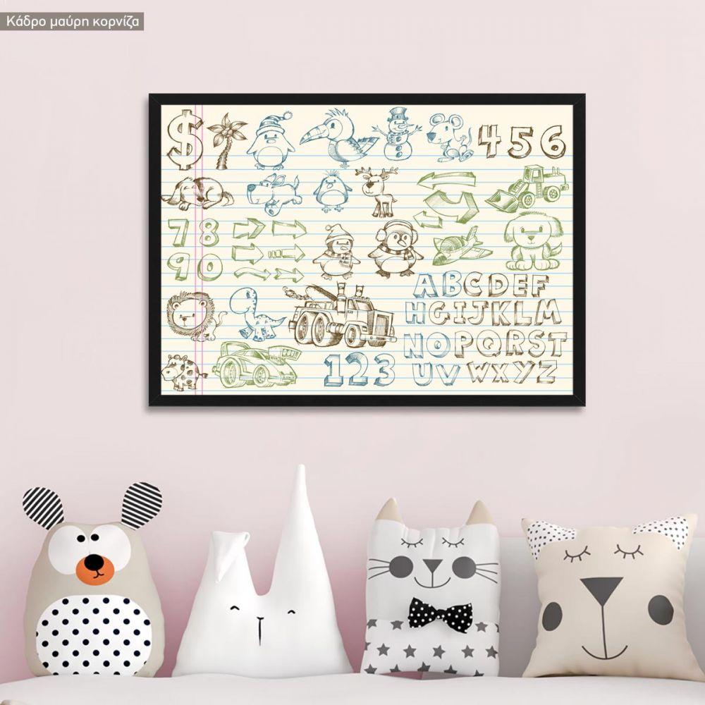 Lovely Handpainted Pattern , poster