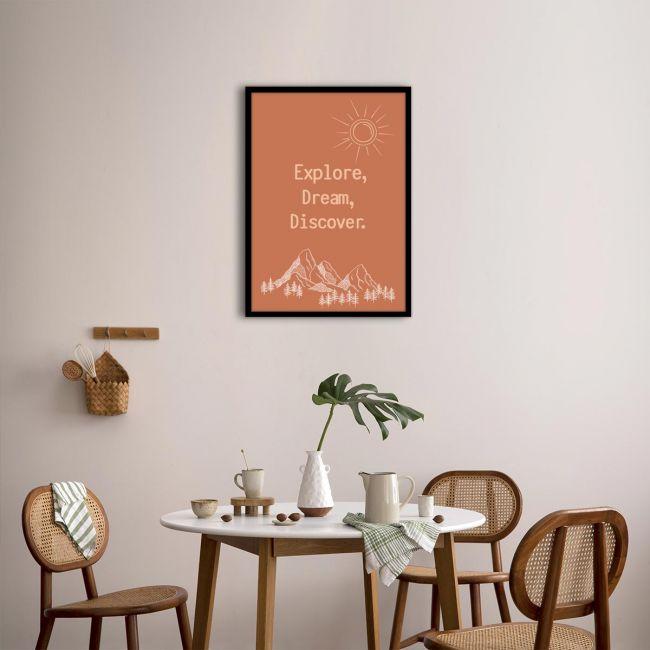 Explore, dream, discover, poster