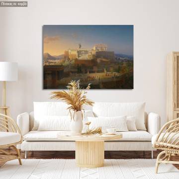 Πίνακας ζωγραφικής The Acropolis at Athens, Leo von Klenze