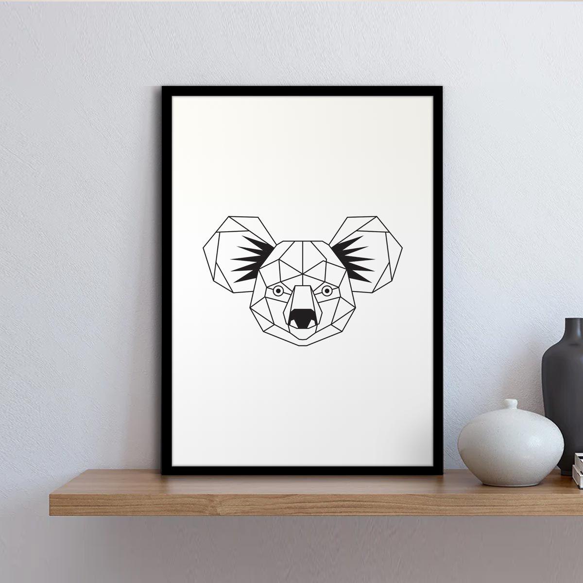 Geometric animals Koala, Poster