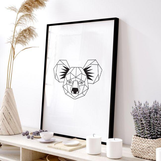 Geometric animals Koala, Poster
