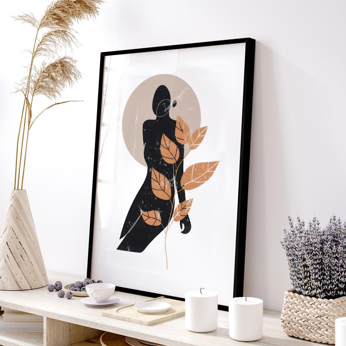 Abstract female synthesis , poster