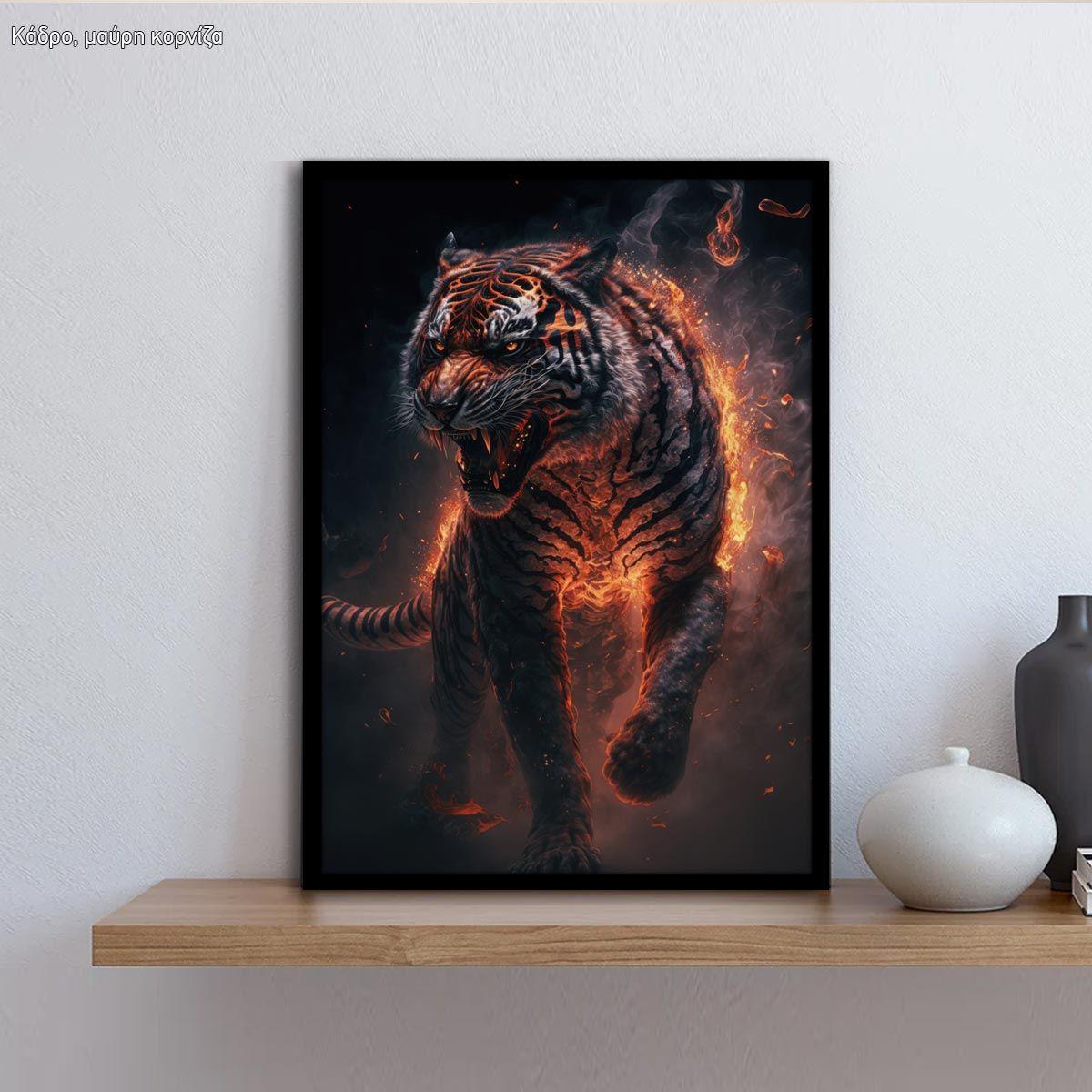 Fiery tiger, poster