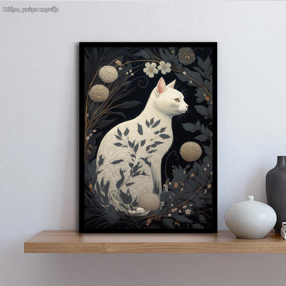 White cat, poster