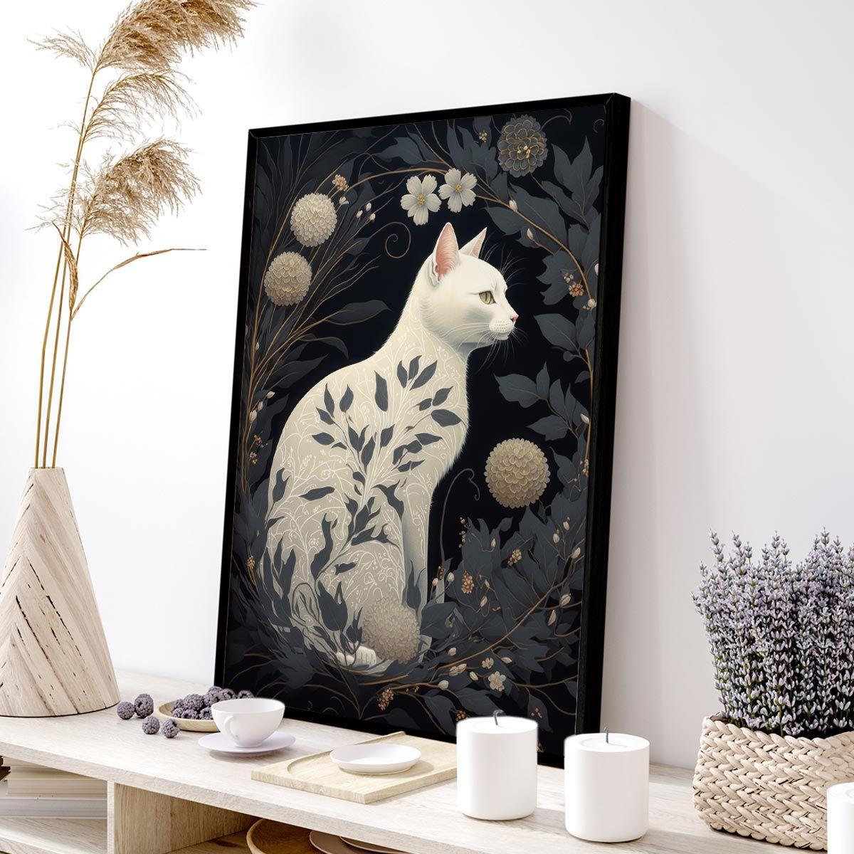 White cat, poster