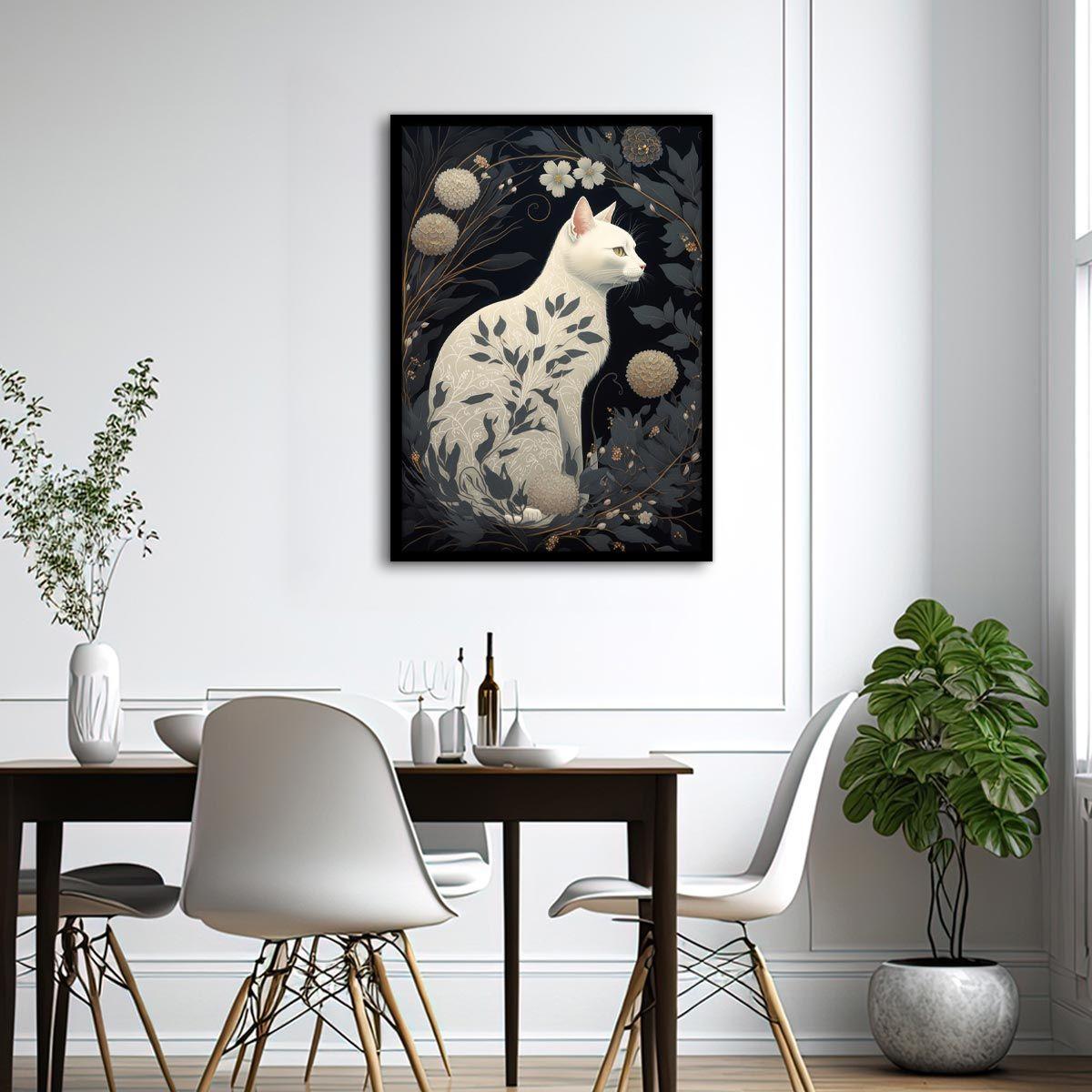 White cat, poster