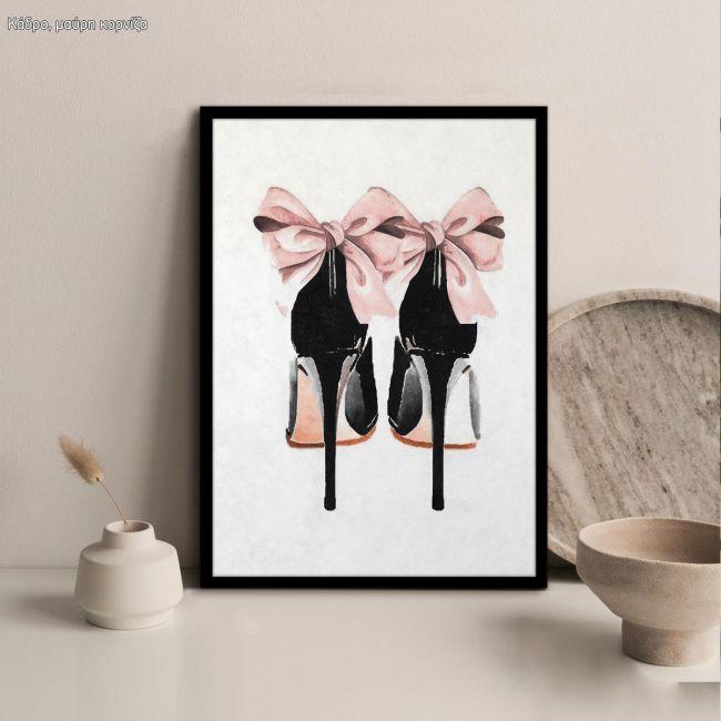 Bow high heels, poster