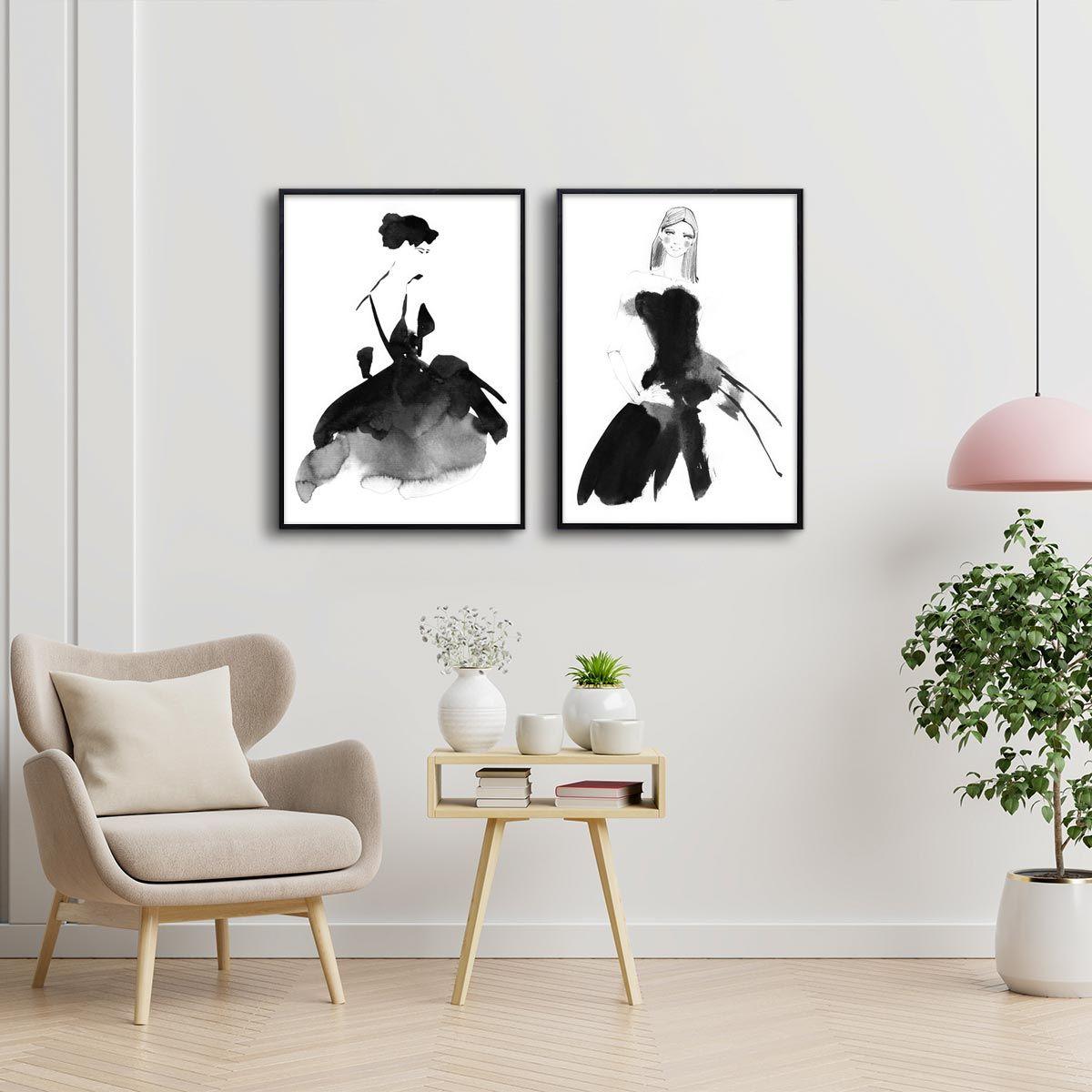 Model in watercolor, poster