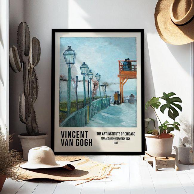 Αφίσα Έκθεσης Vincent van Gogh, Terrace and observation deck, αφίσα, κάδρο
