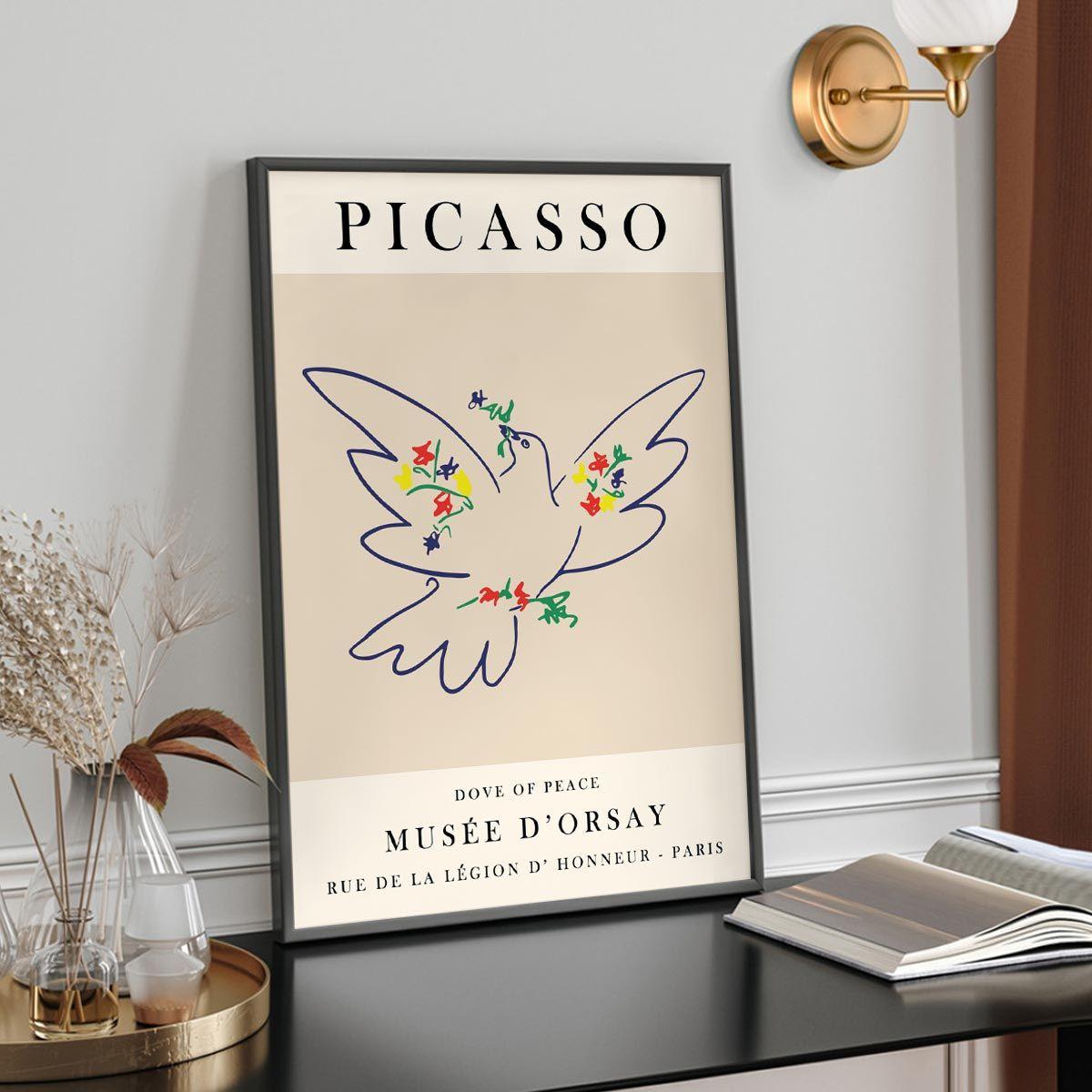 Exhibition poster, Dove of Peace, Picasso