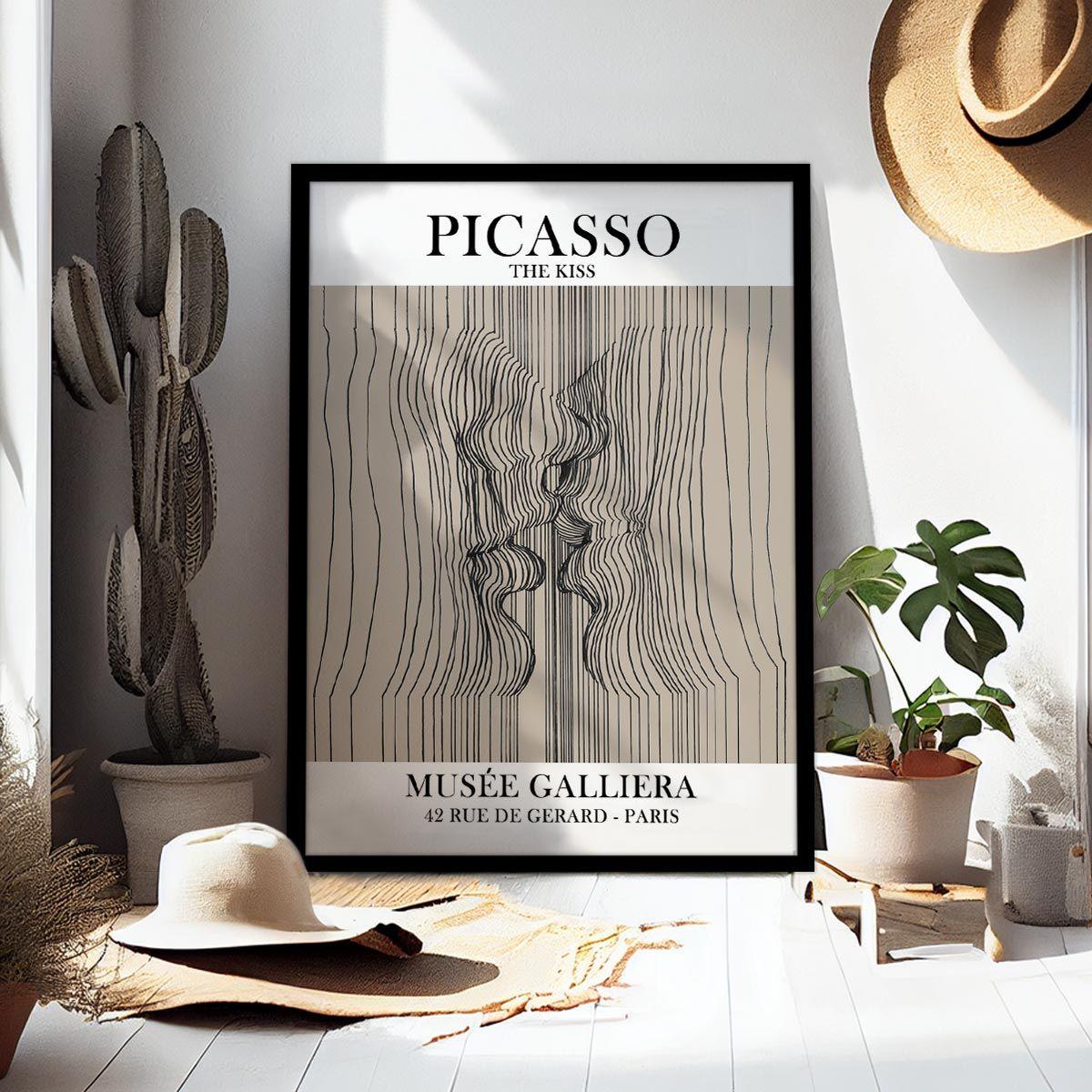 Exhibition poster, The kiss, Picasso