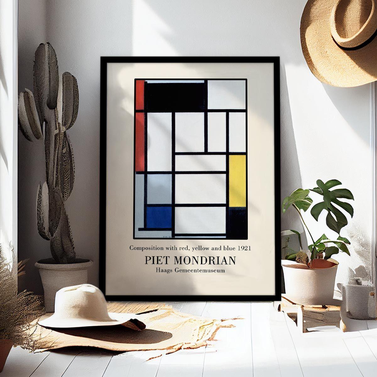 Exhibition Poster Mondrian, Composition 1921
