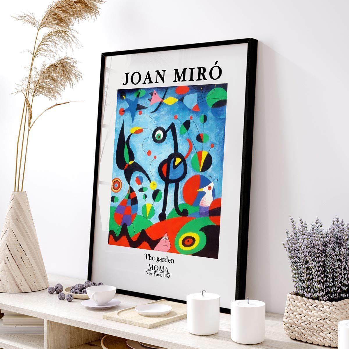 MoMA, The garden, Miro J, Poster
