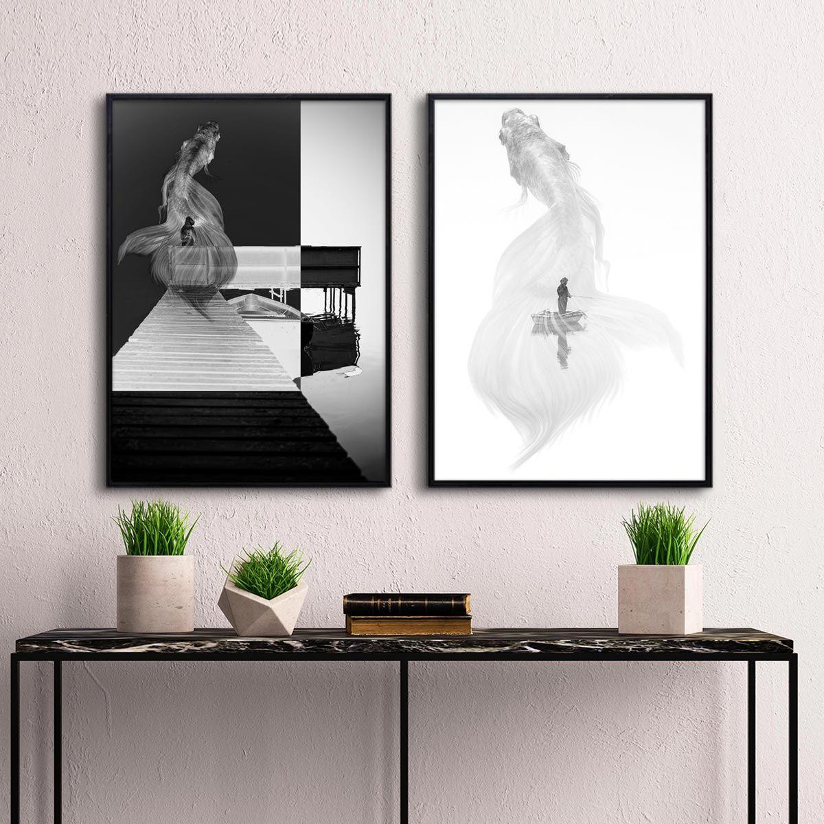 Poster Fishing dream, diptych