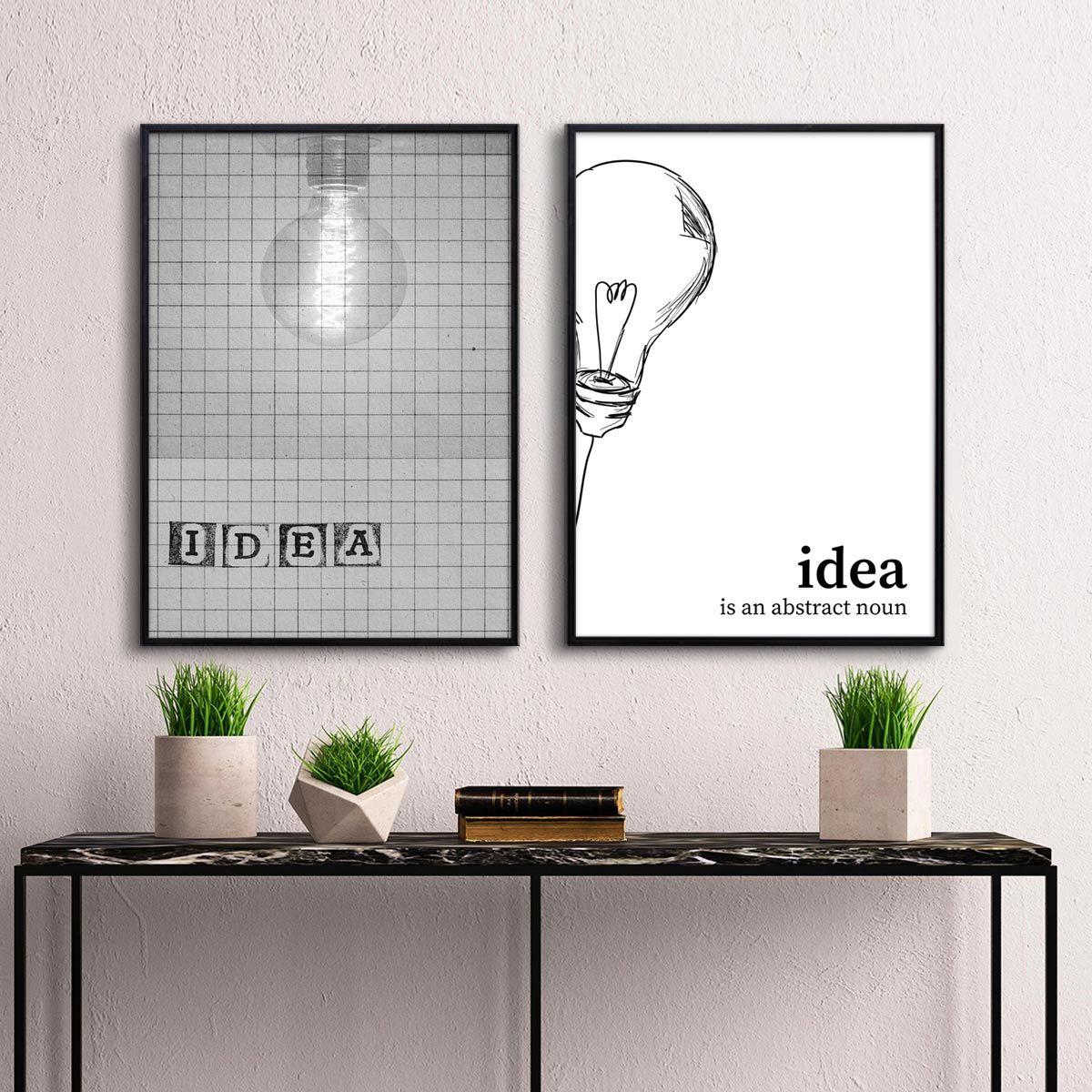 Poster Idea, diptych