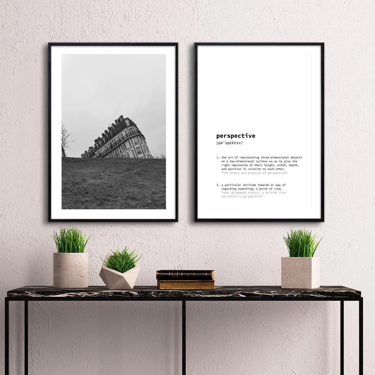 Poster Perspective, diptych