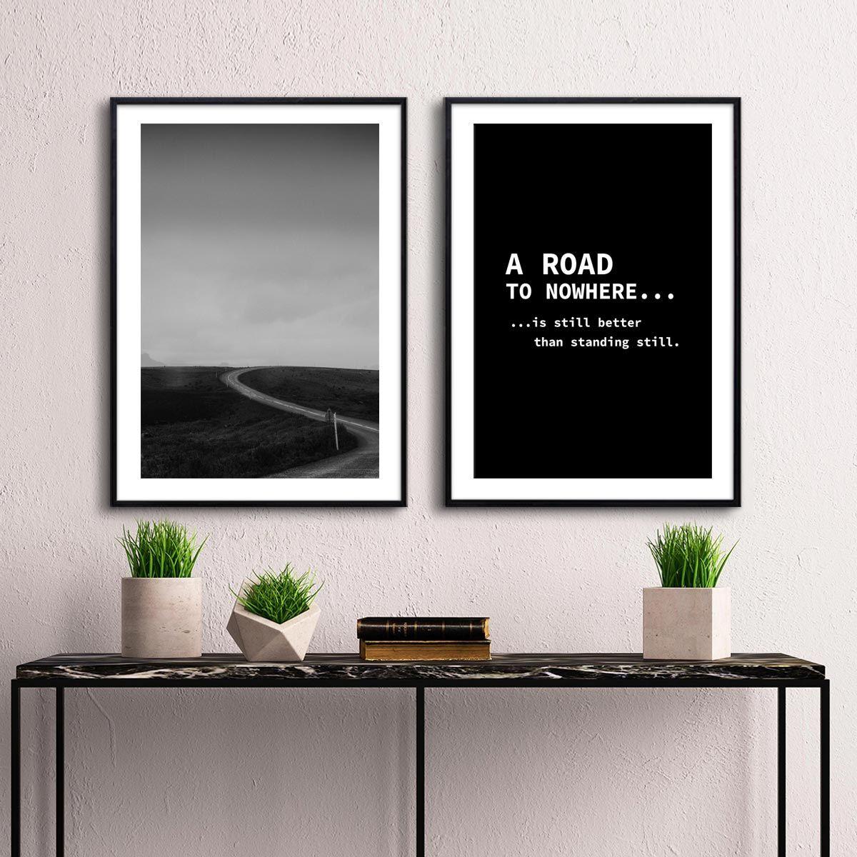 Poster Road to nowhere, diptych