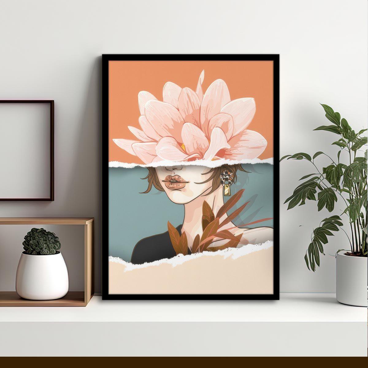 Mixed media portrait, poster