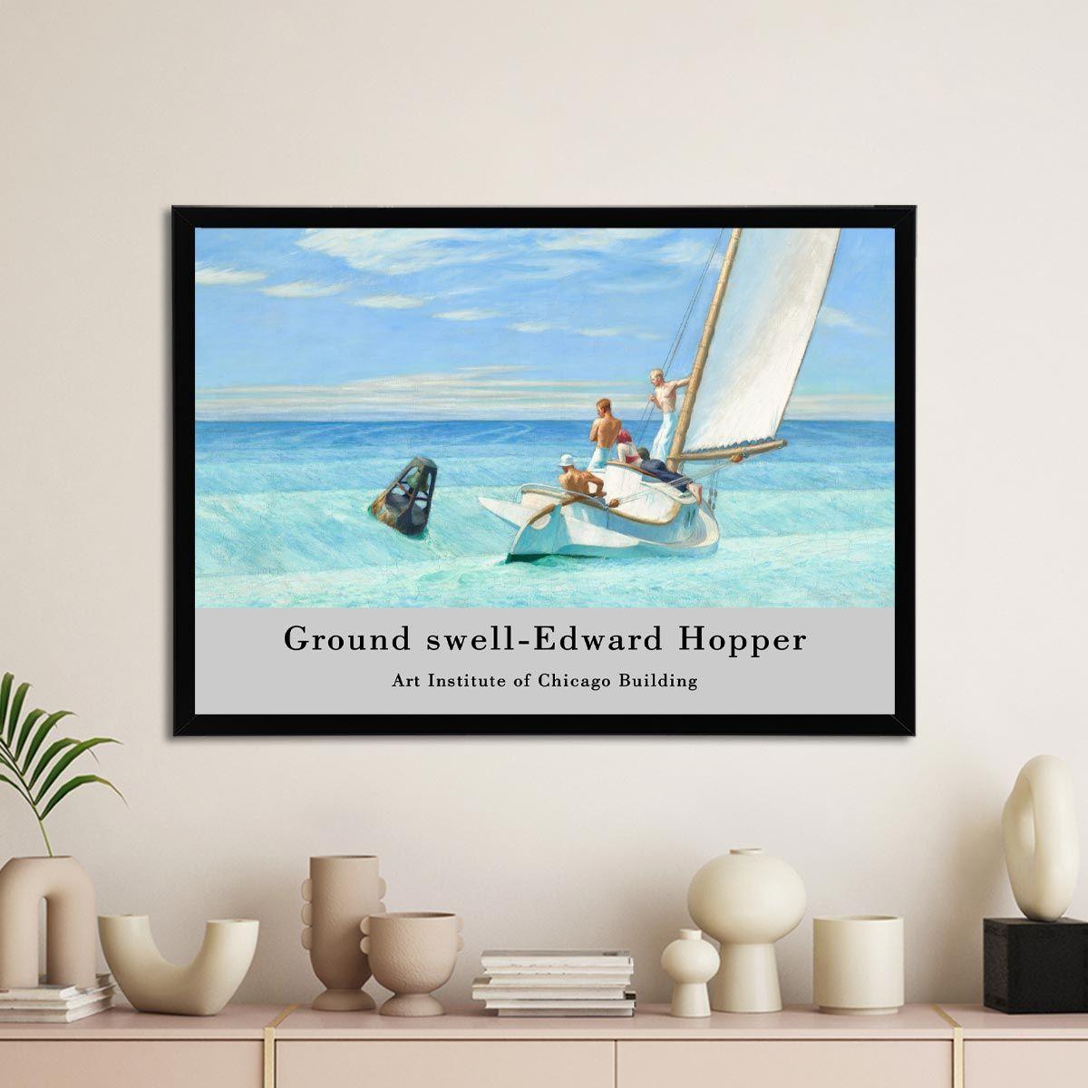 Exhibition Poster Ground swell, Hopper E