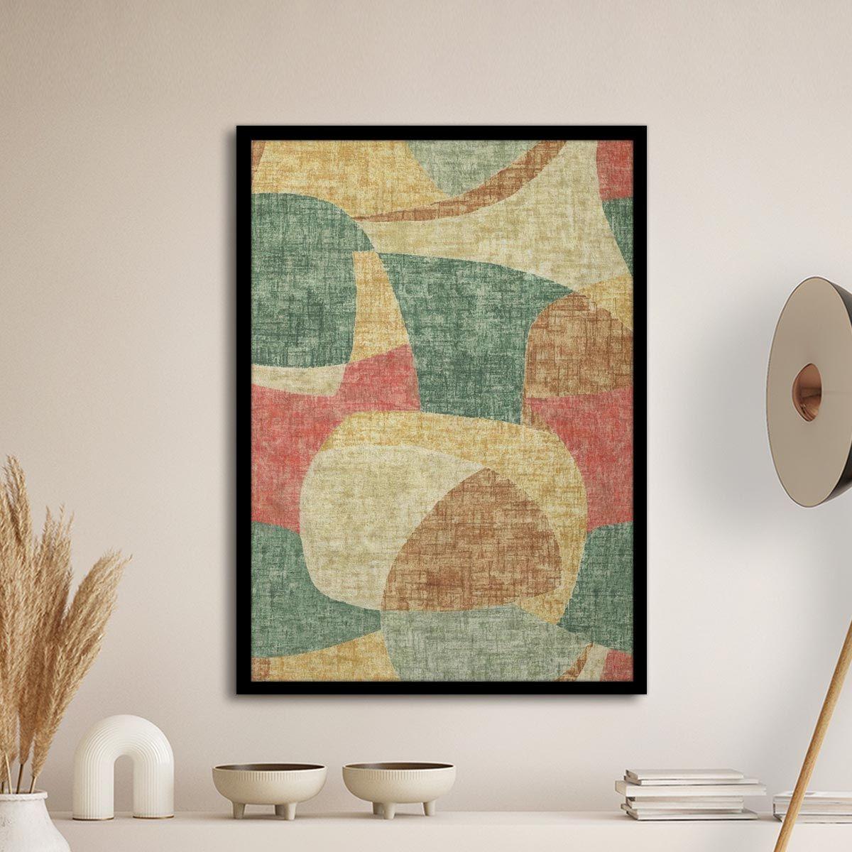 Abstract faces, poster