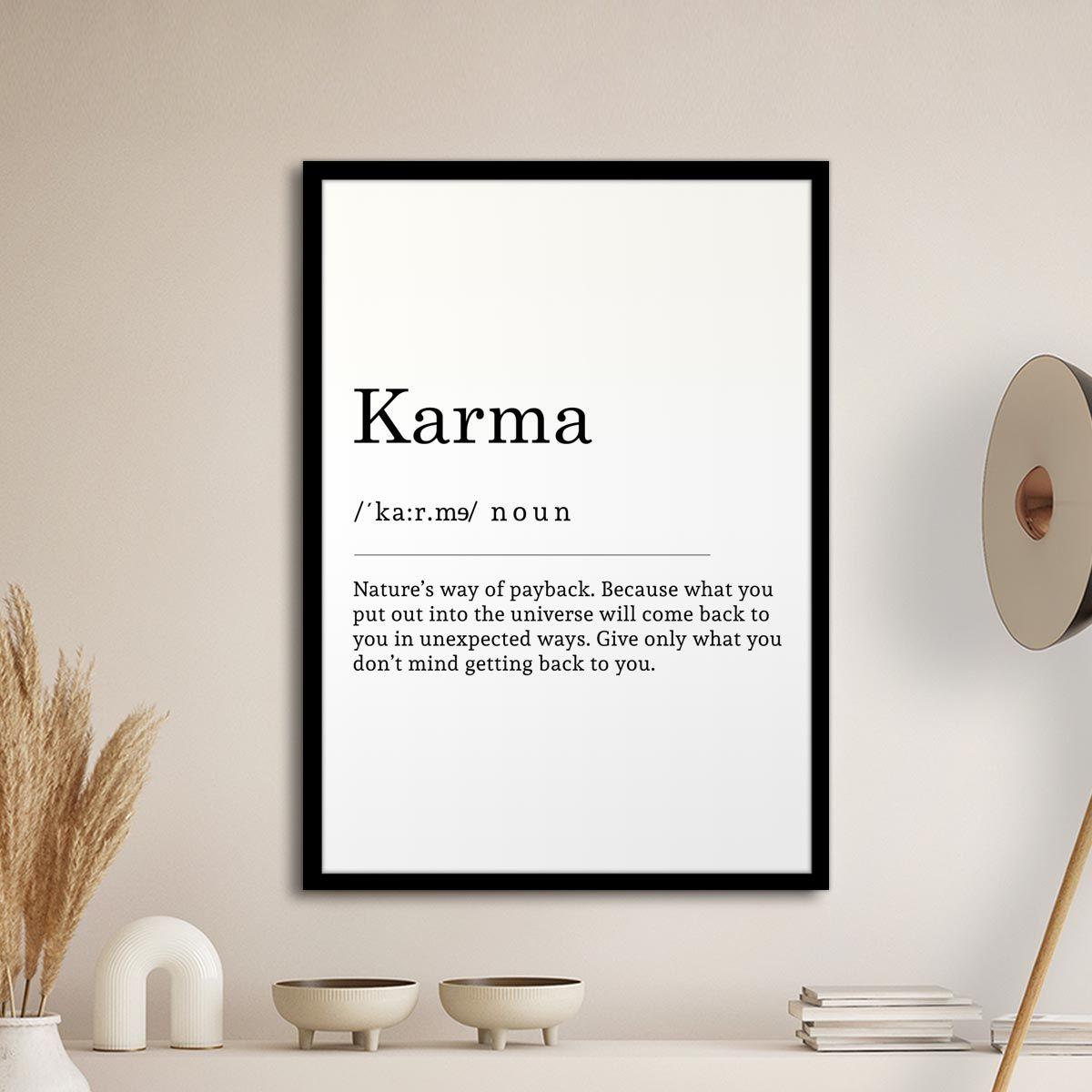 Karma, poster