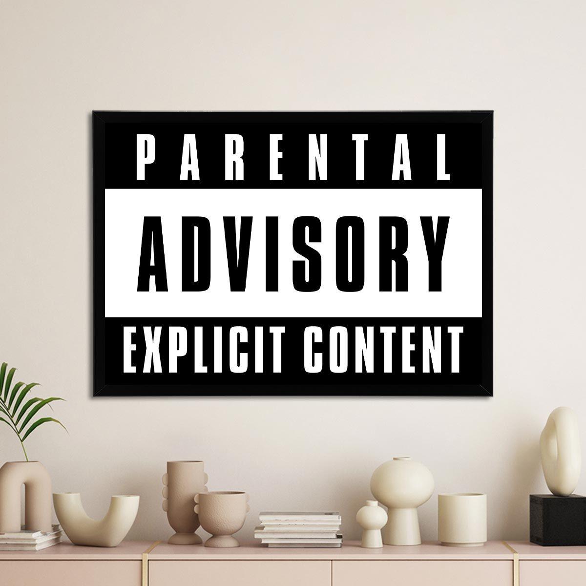 Parental Advisory, αφίσα, κάδρο