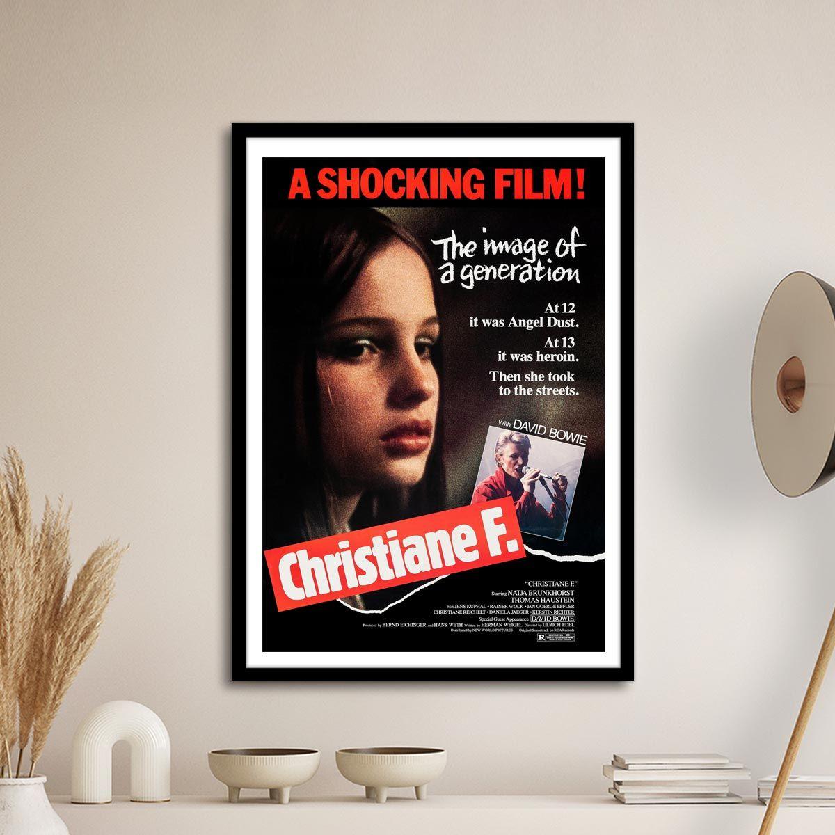 Christiane F, αφίσα, κάδρο