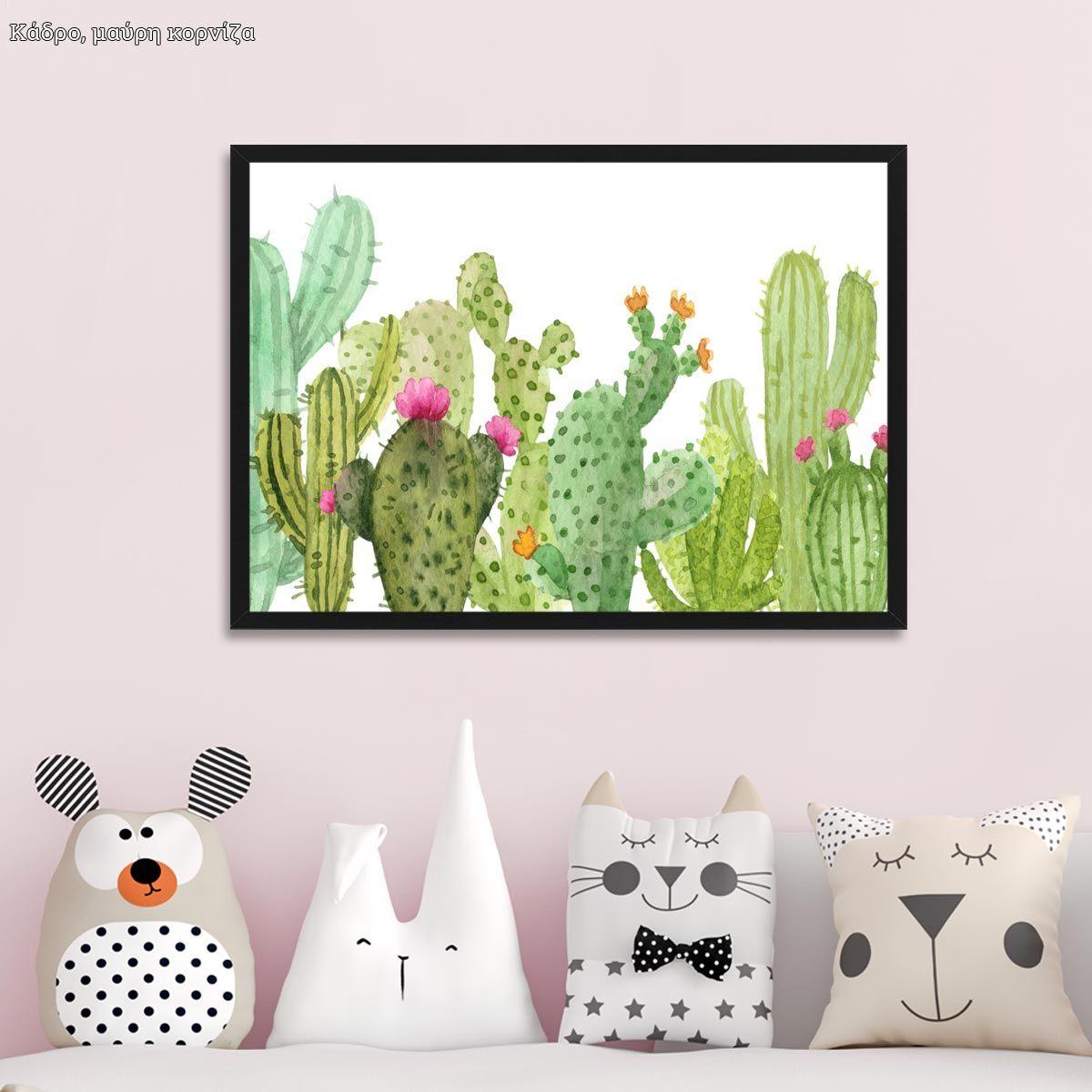 Cute cacti , poster