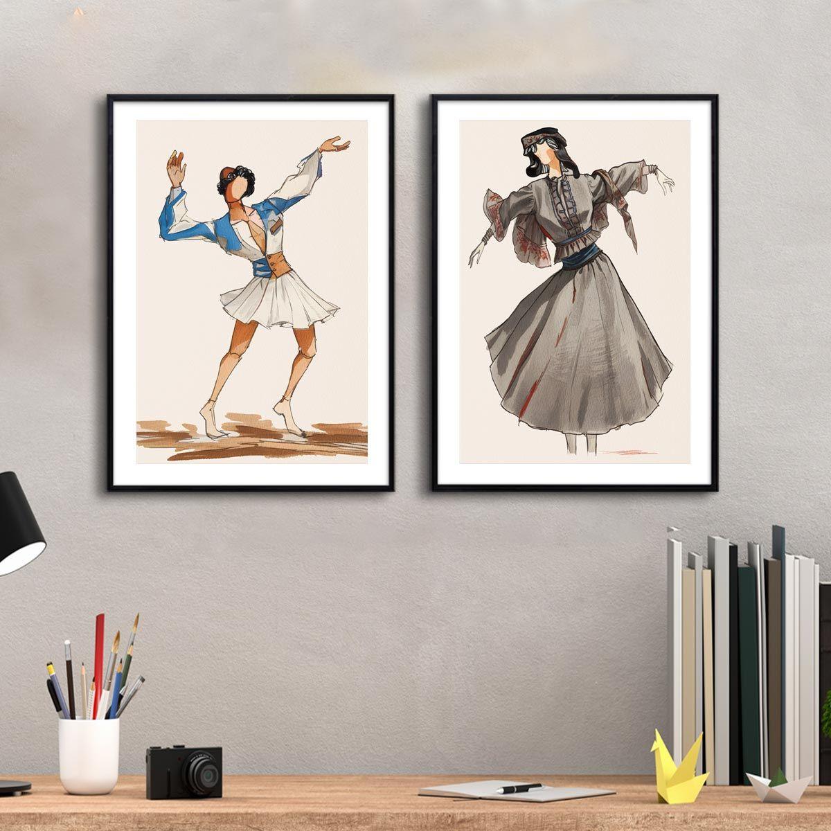 poster 2 frames Dance in Eggonopoulos style