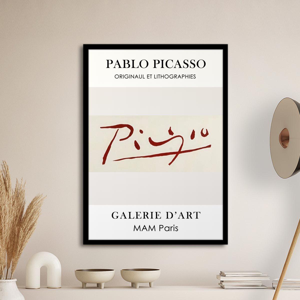 Picasso signature, αφίσα, κάδρο