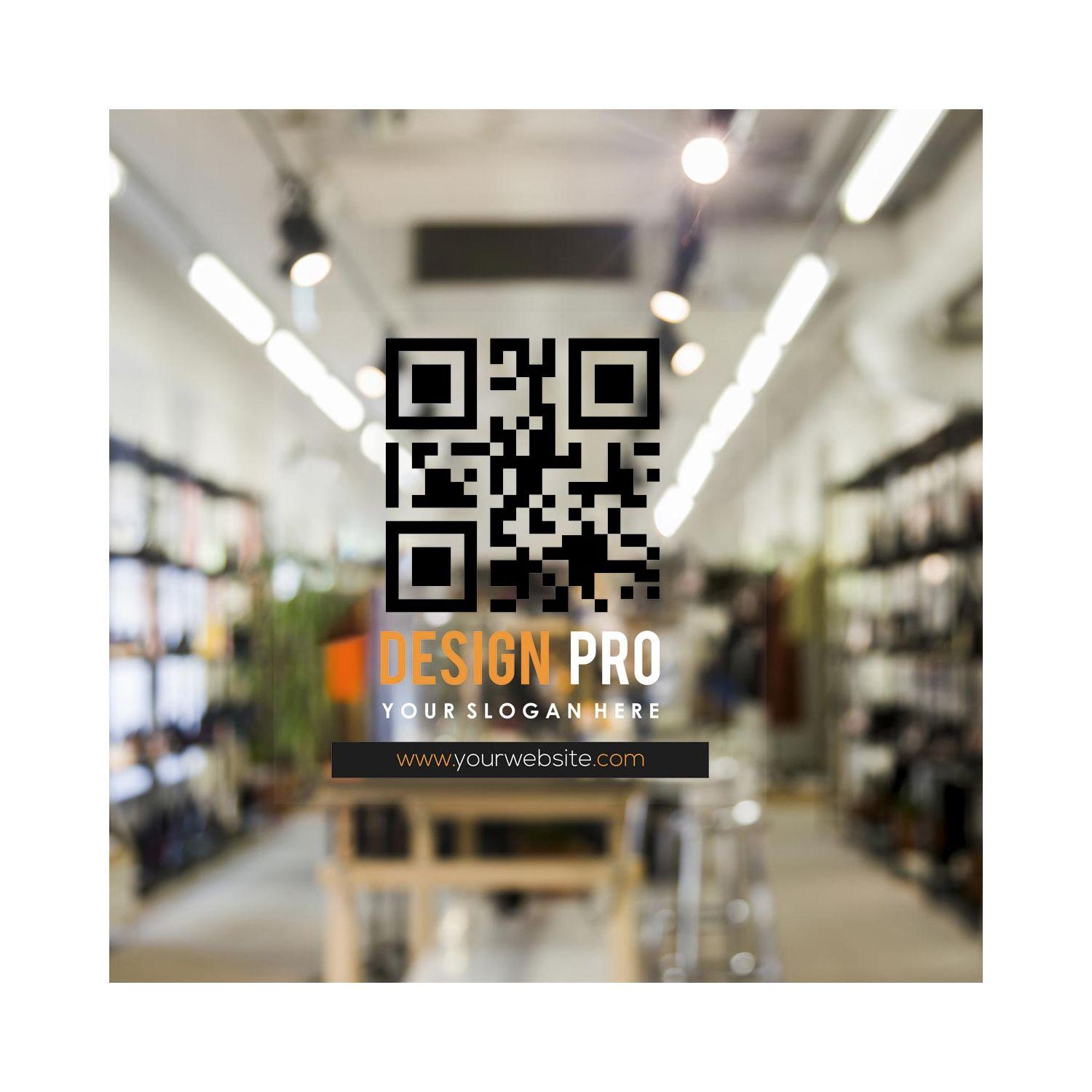 Sticker QR code logo, personalized