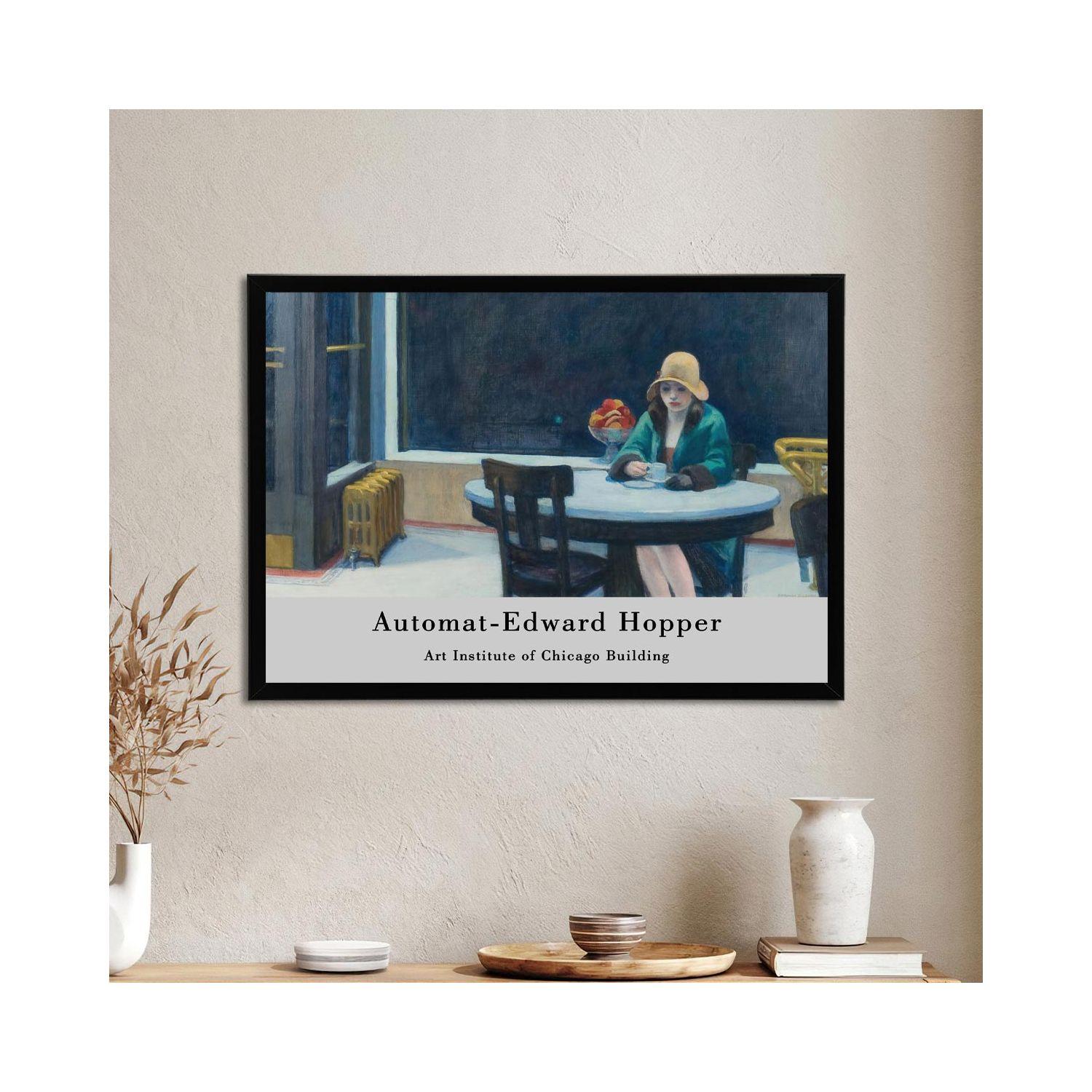 Αφίσα Έκθεσης Automat, Hopper E, αφίσα, κάδρο