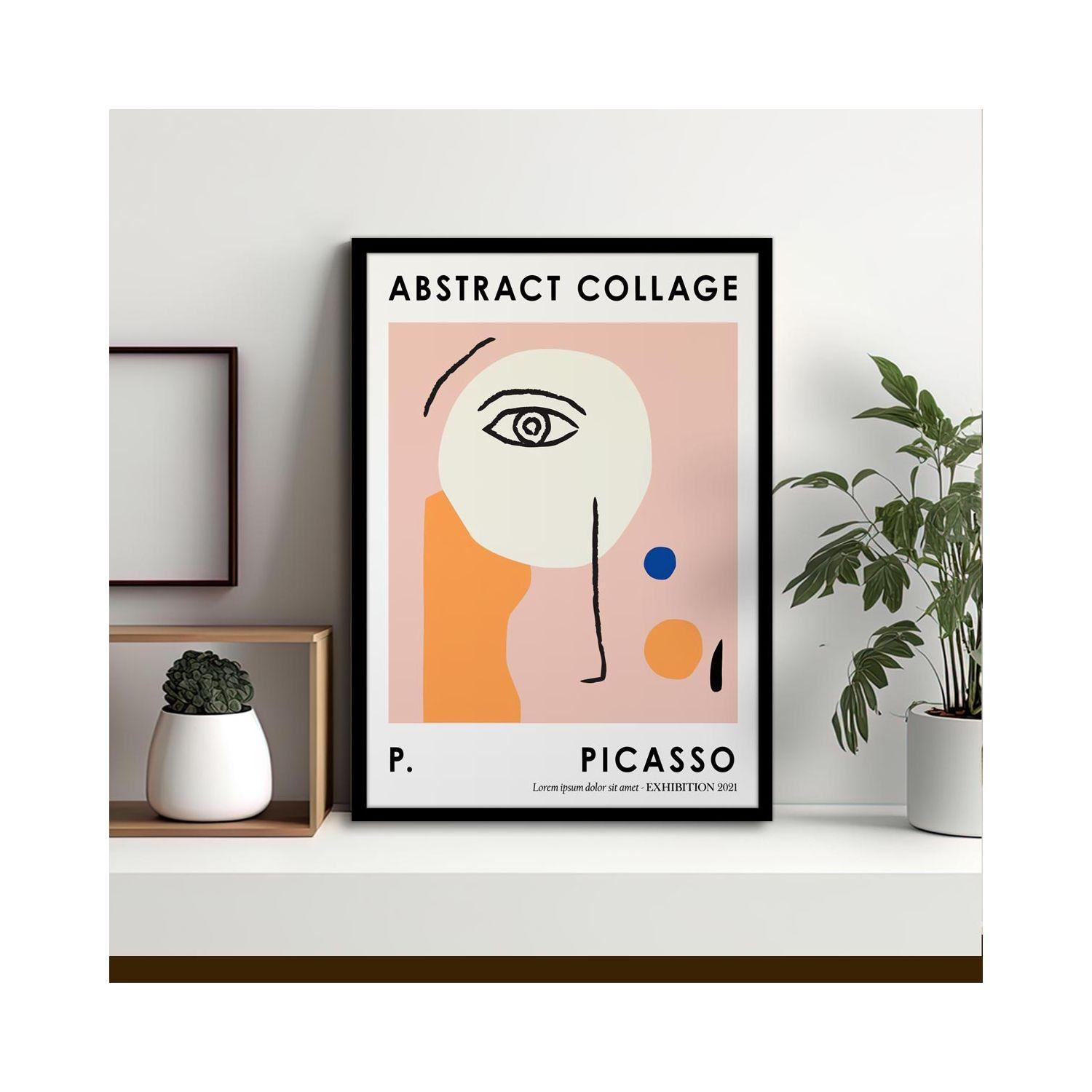 Exhibition poster, Abstract collage, Picasso 2021 I