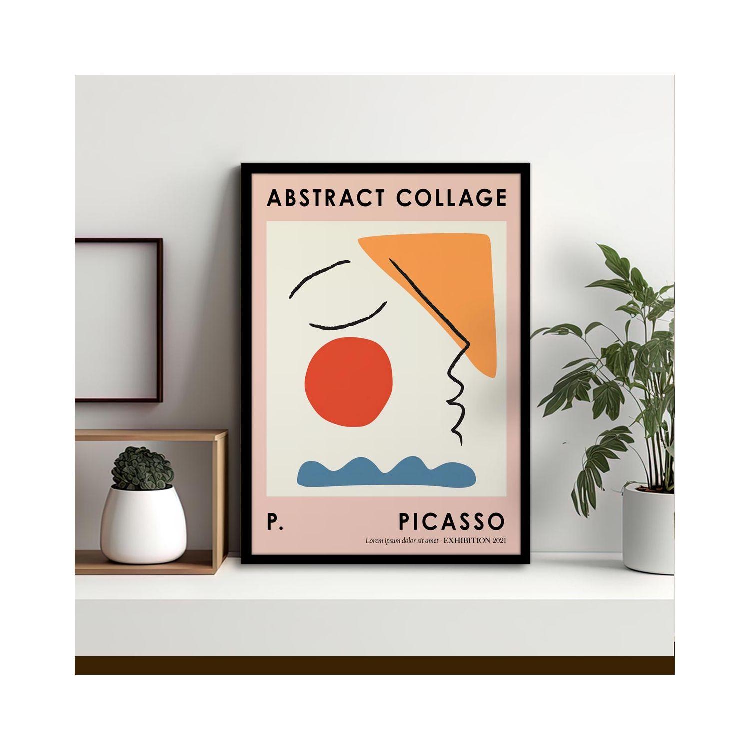 Αφίσα Έκθεσης Abstract collage, Picasso 2021 II, αφίσα, κάδρο