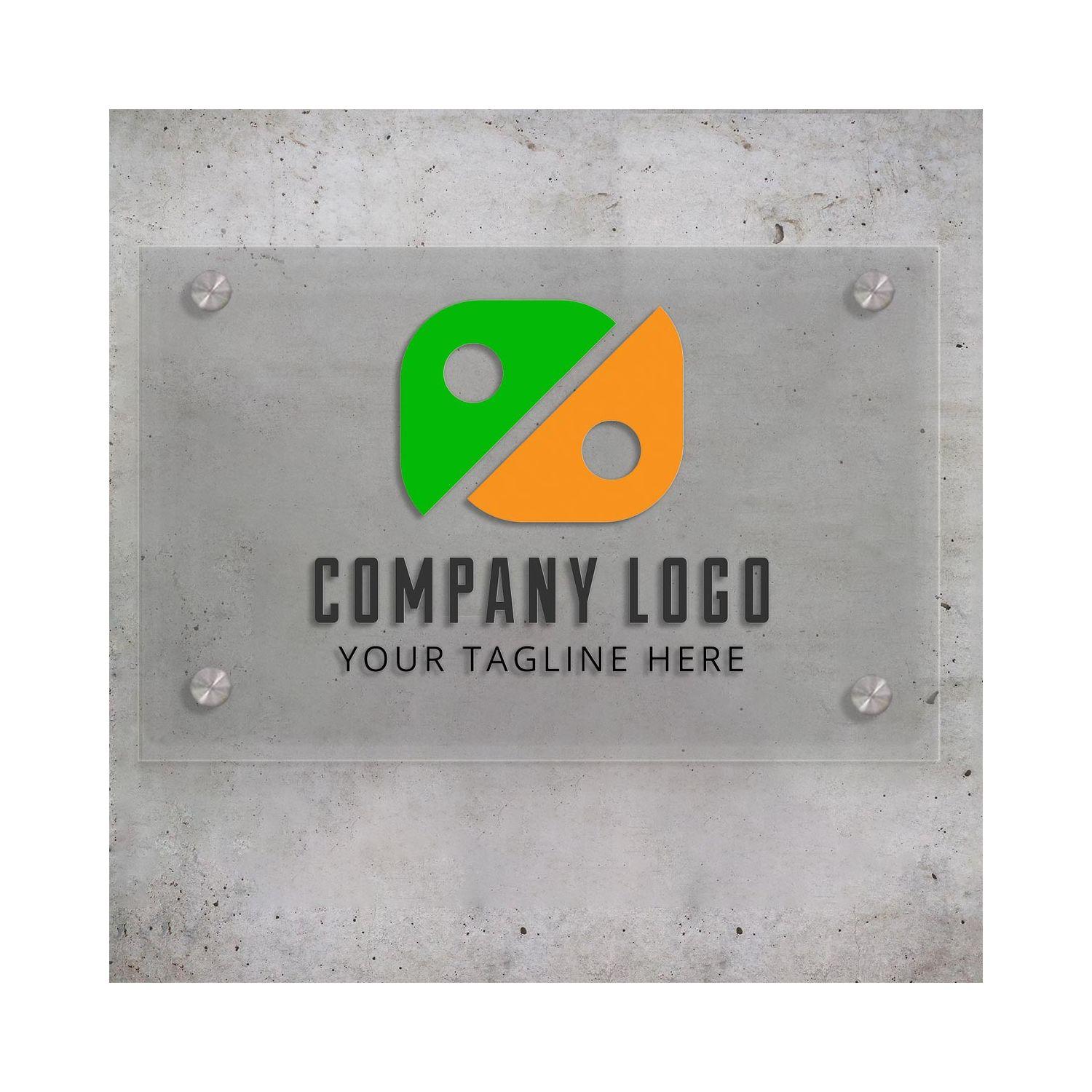 Entrance Sign, transparent plexiglass color print horizontal