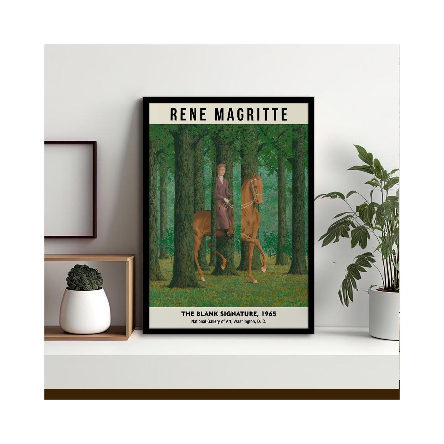Exhibition Poster The blank signature, Magritte R