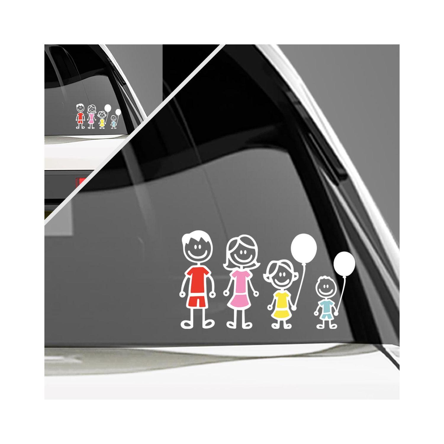 Car sticker Family, colorful