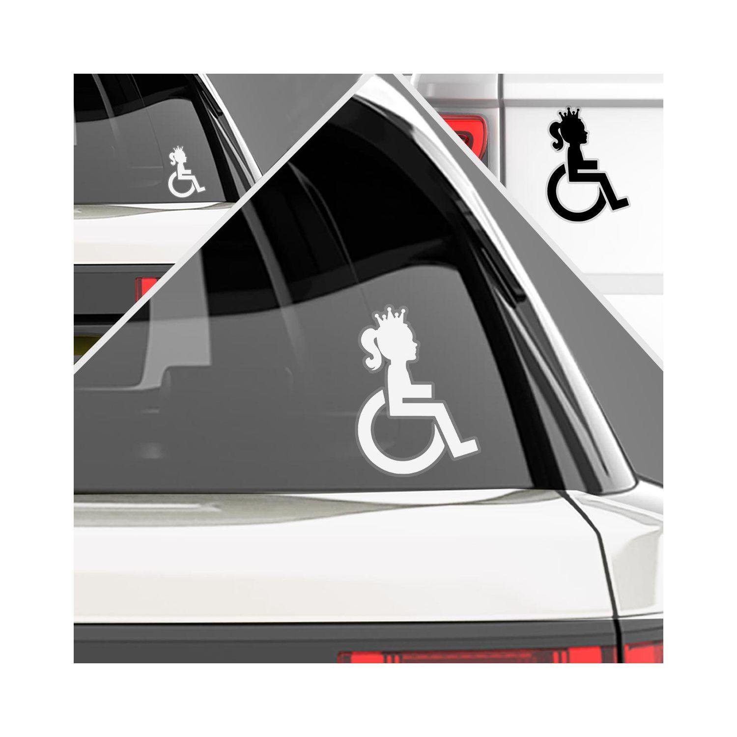 Car sticker Disabled Girl on board