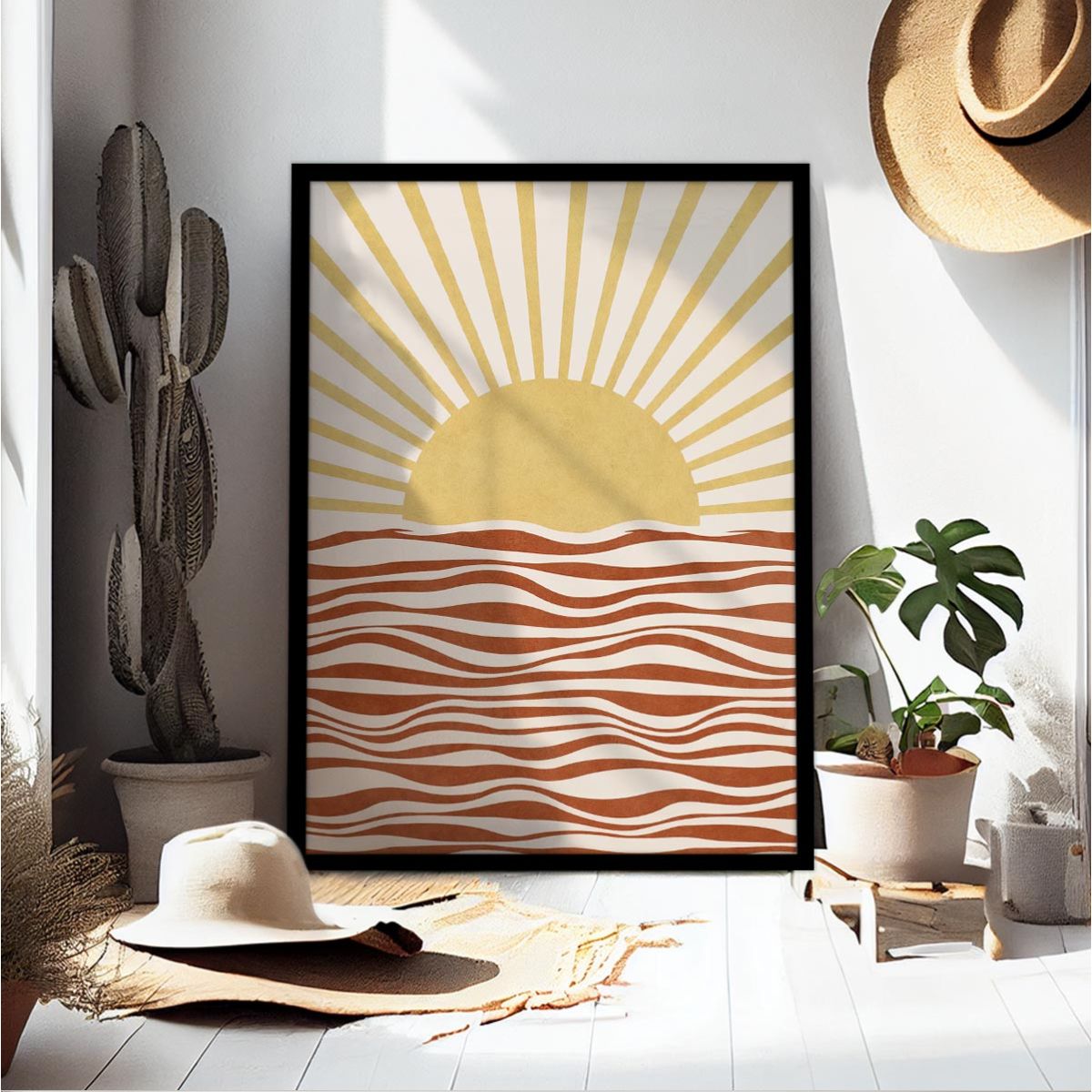 Setting sun, poster