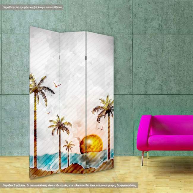 Παραβάν, Tropical landscape