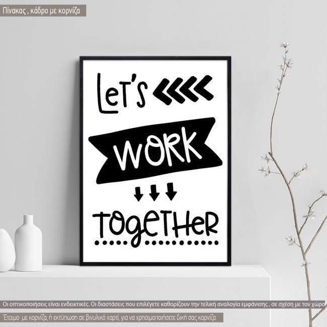 Poster Lets work together