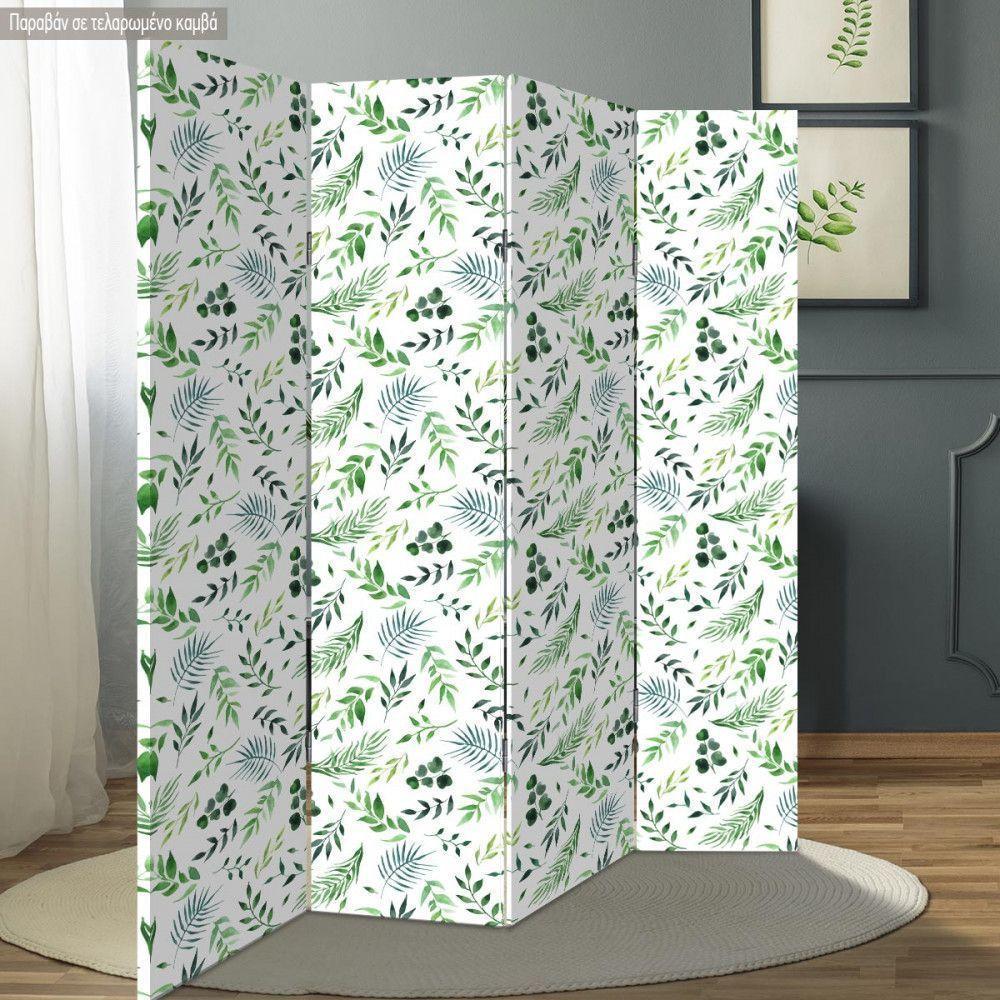 Room divider Green leaves
