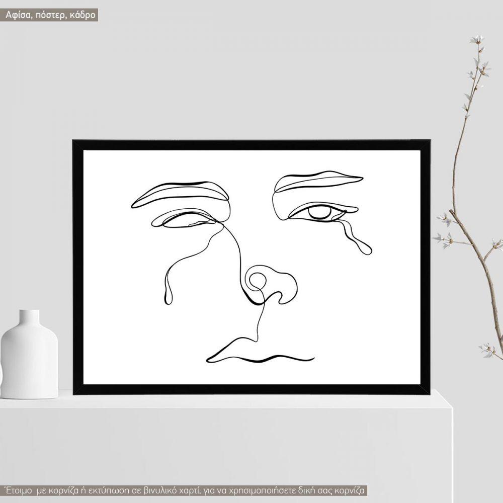 Eyes and figure XXVIII, αφίσα, κάδρο