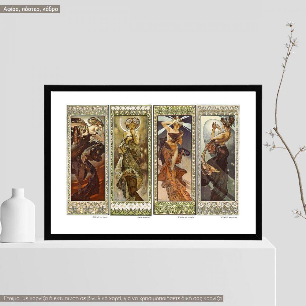 The moon and the stars, Mucha A, Poster