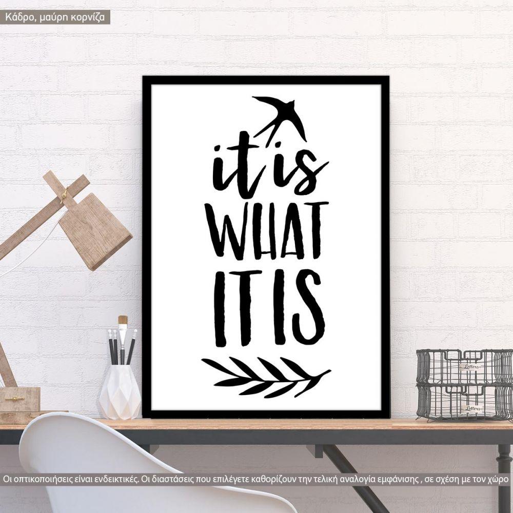 Poster It is what ti is